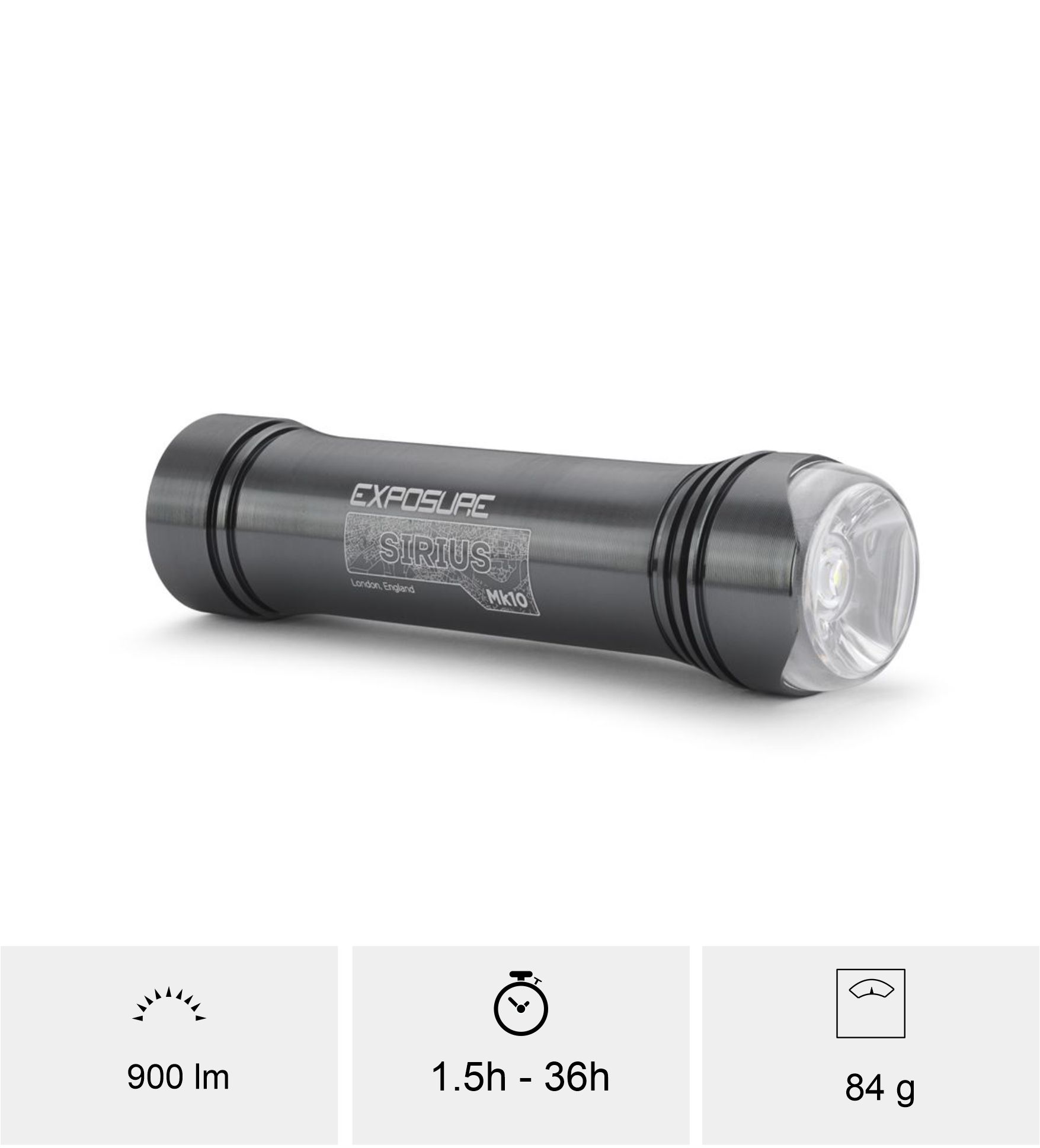 Sirius MK10 – Gun Metal Black – Exposure Lights